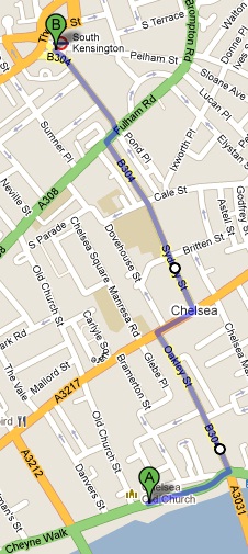 Travels in the Past: Chelsea Old Church and Cheyne Walk