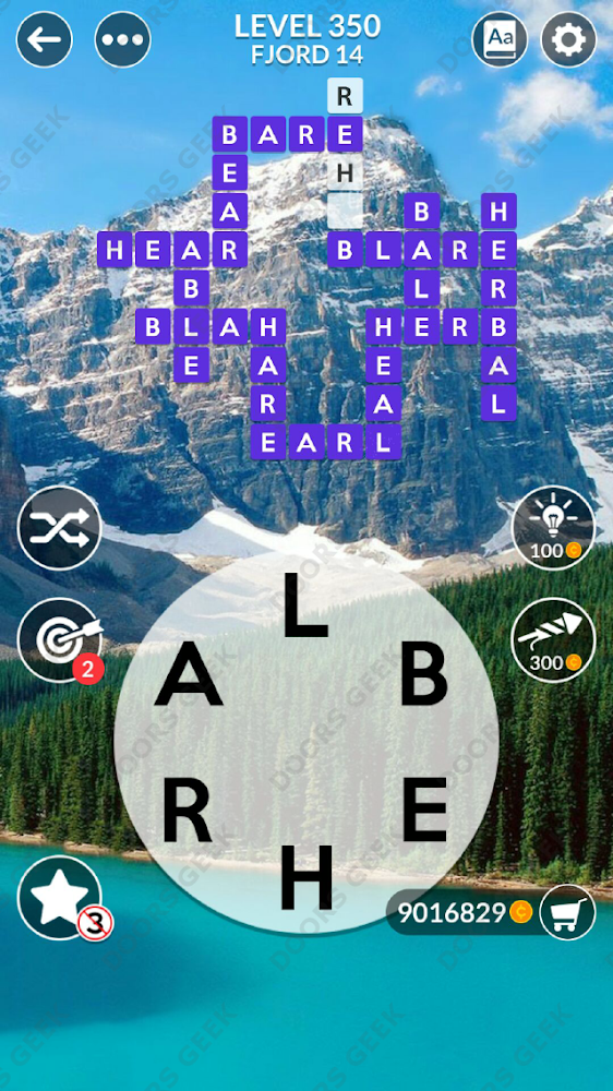 Wordscapes Level 350 Answers ~ Doors Geek