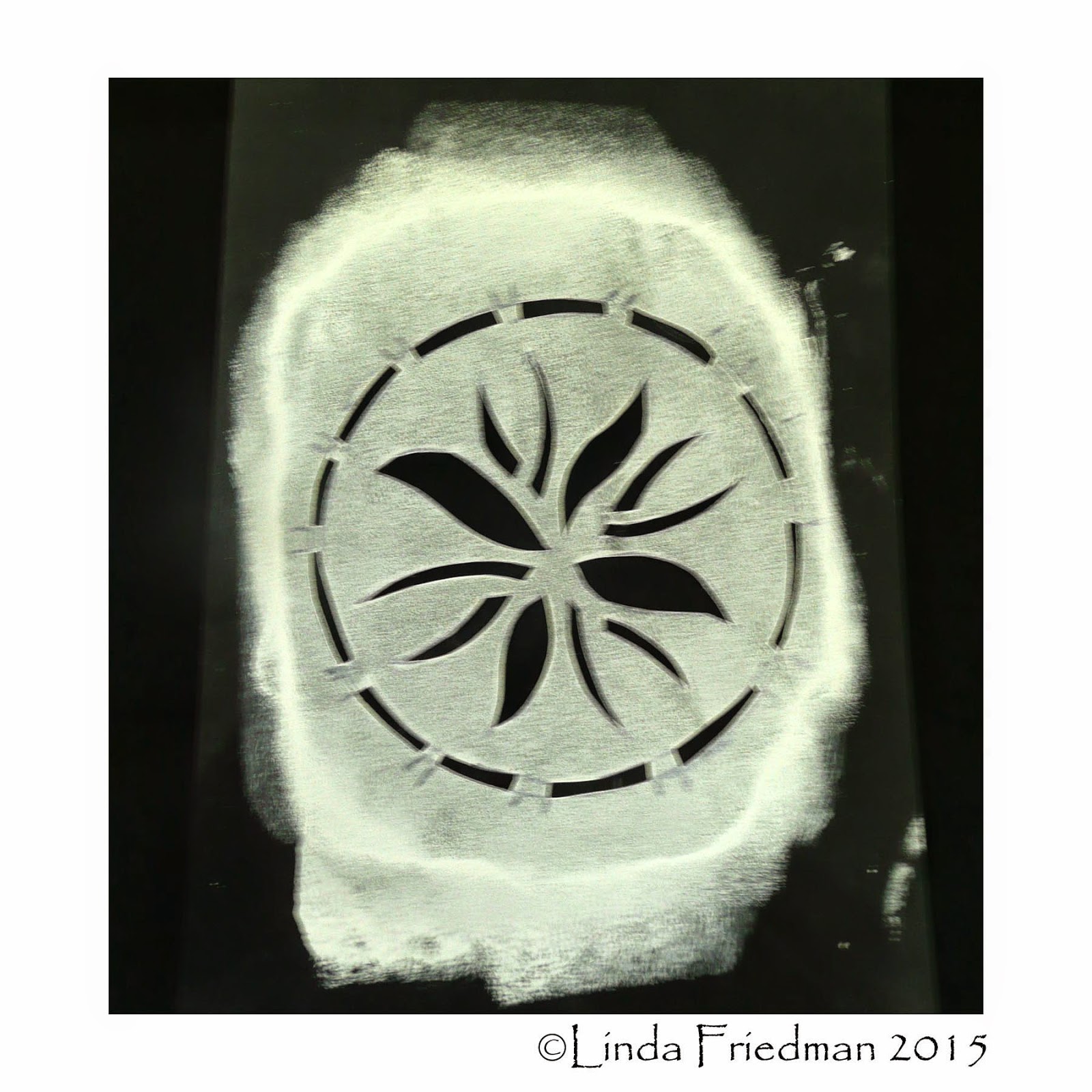 Linda's Art Quilts: Cut Stencils from Overhead Projector Sheets