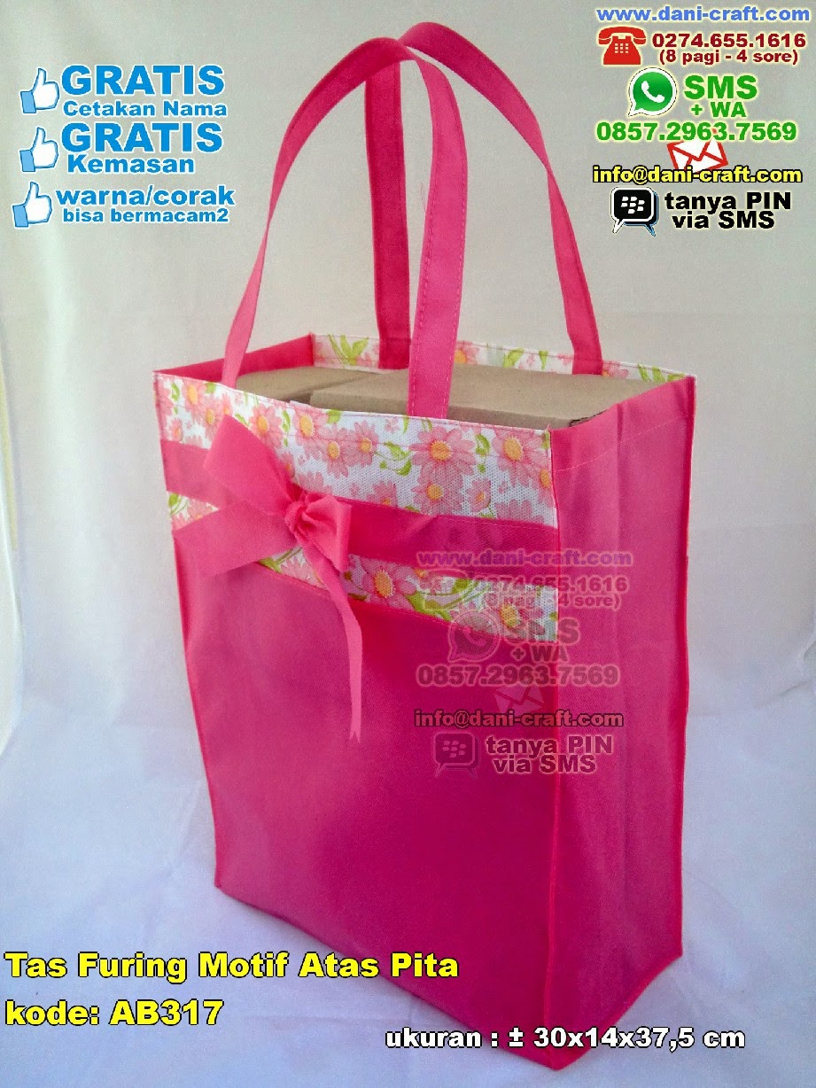 Tas Furing Motif Atas Pita | Souvenir Pernikahan