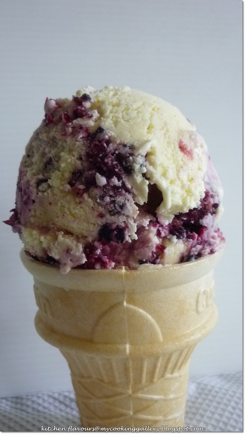 kitchen flavours: Mulberry Swirl Ice Cream