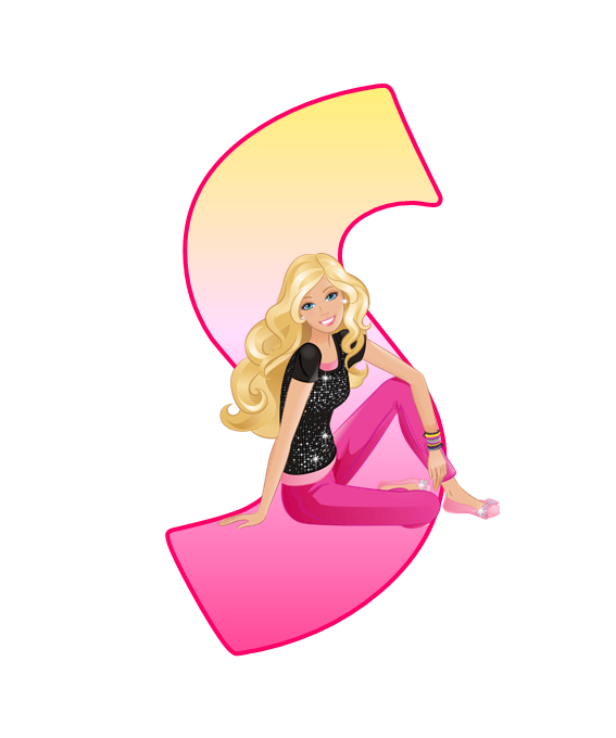 Kits imprimibles gratis : Abecedario Barbie