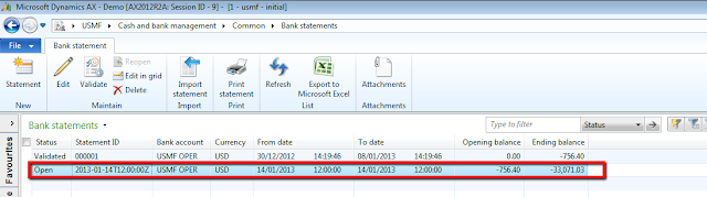 Solutions for AX DEV: BAI2 File format Advance Bank Reconciliation