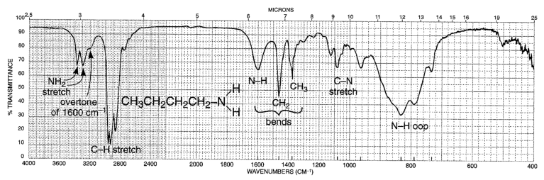 Chemistry: Amine infrared spectra