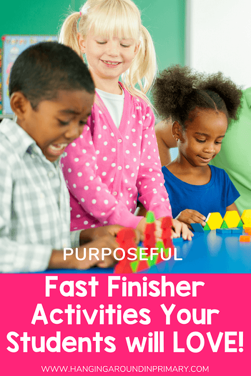 Purposeful Fast Finisher Math Activities Your Students will LOVE ...