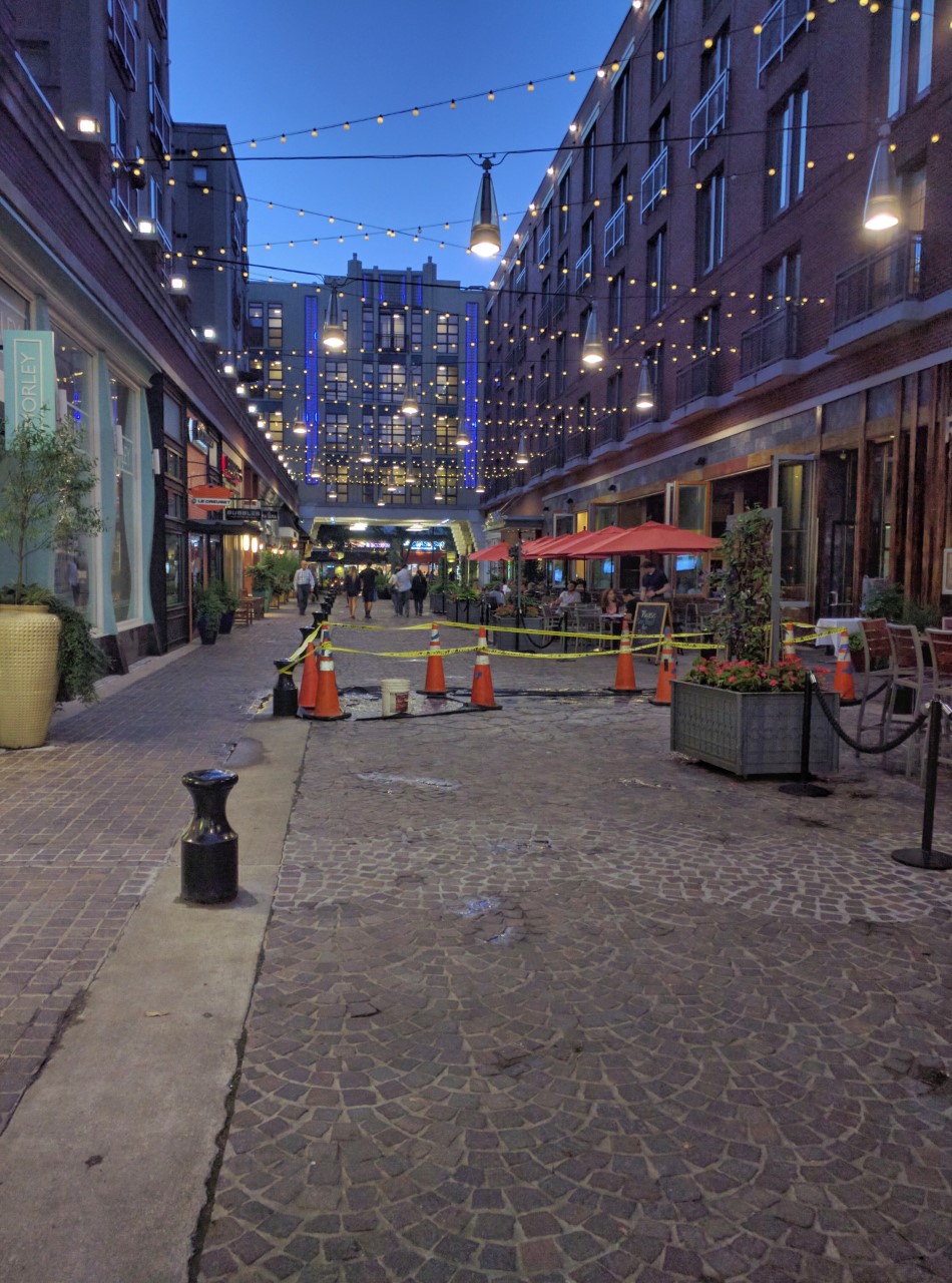 Robert Dyer @ Bethesda Row: Repairs on Bethesda Lane (Photos)