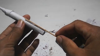 Cara membuat petasan roket dari korek api kayu - Nawi Channel