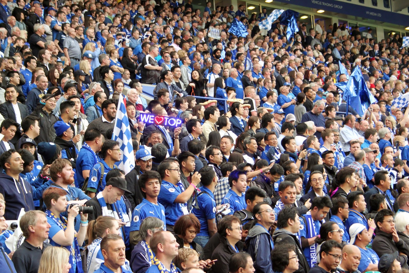 LCFC Champions - Fans In The Stands