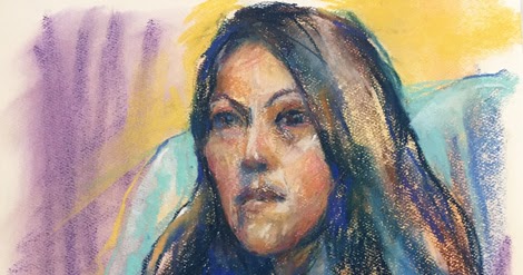 PURPLE + YELLOW SKETCH - pastel by Susan Roden