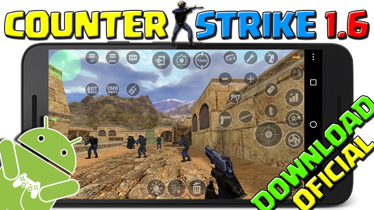 TUTORIAL-DESCARGAR APK+DATOS-JUGAR-COUNTER STRIKE1.6-ANDROID-MEGA