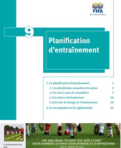 Planification d'entrainement - coach football