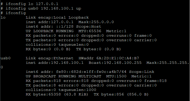 Embedded Linux USB Ethernet Gadget 사용하기