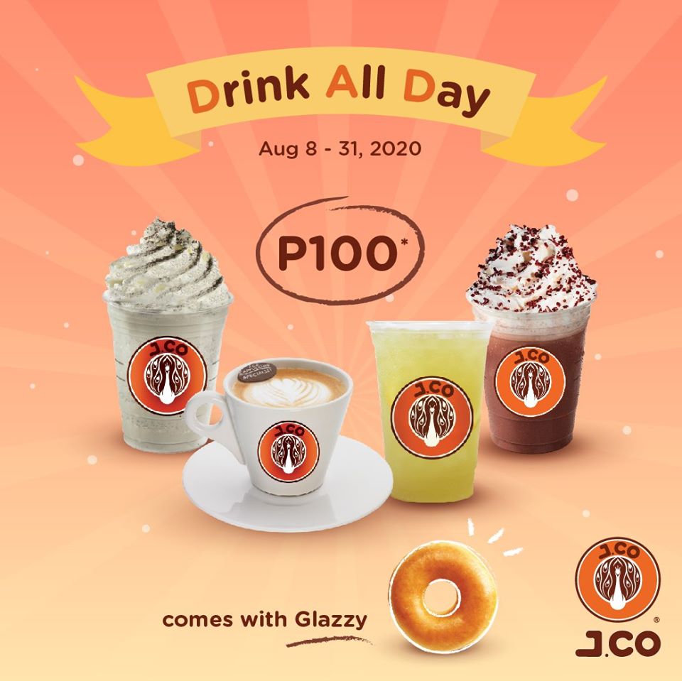 Manila Shopper: J.CO Drink-All-Day Promo: Aug 2020