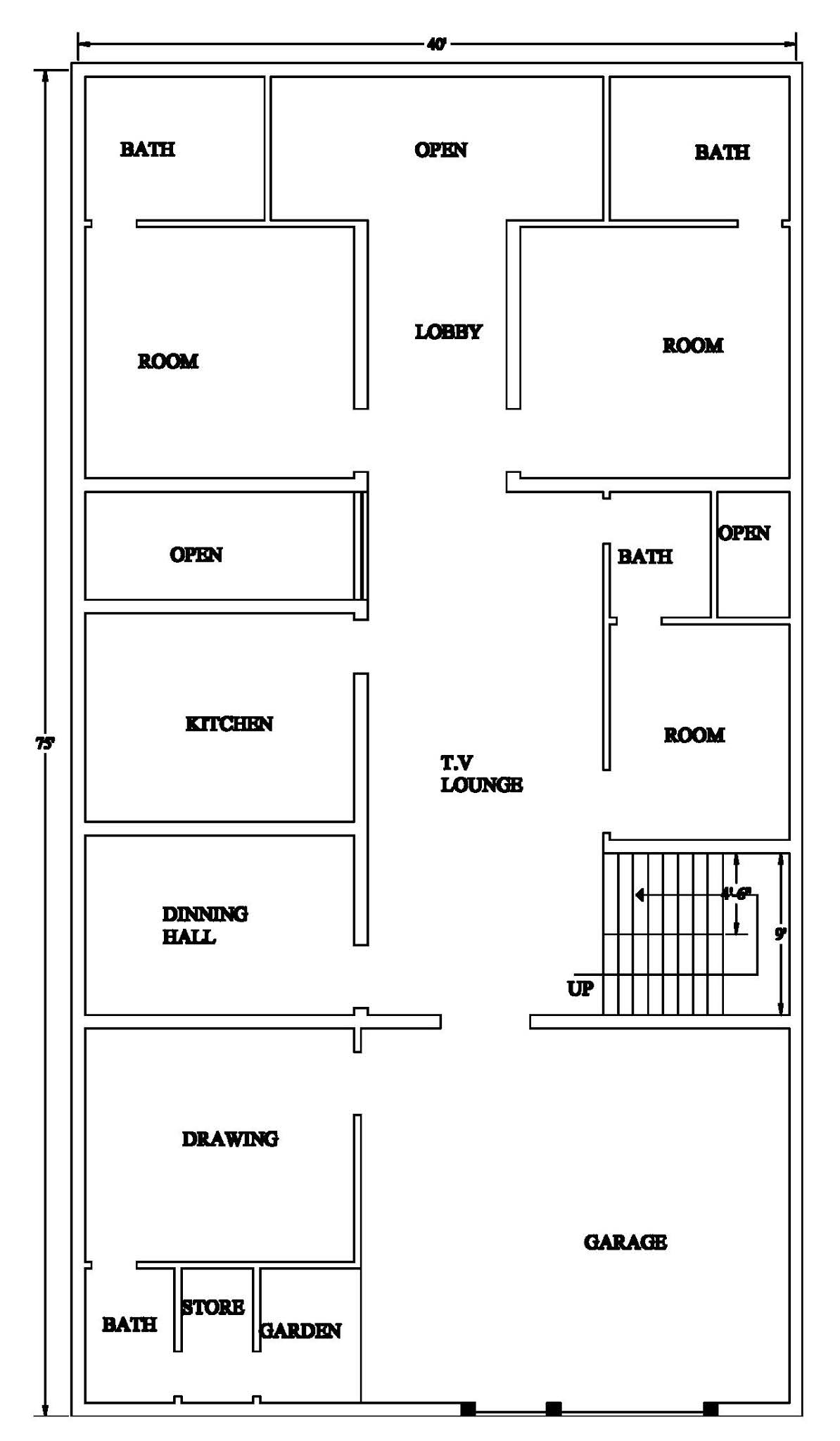 Auto-Cad House Plan 9 - Civil & Architect Work