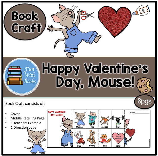 HAPPY VALENTINE'S DAY, MOUSE! BOOK CRAFT ~ Book Units by Lynn