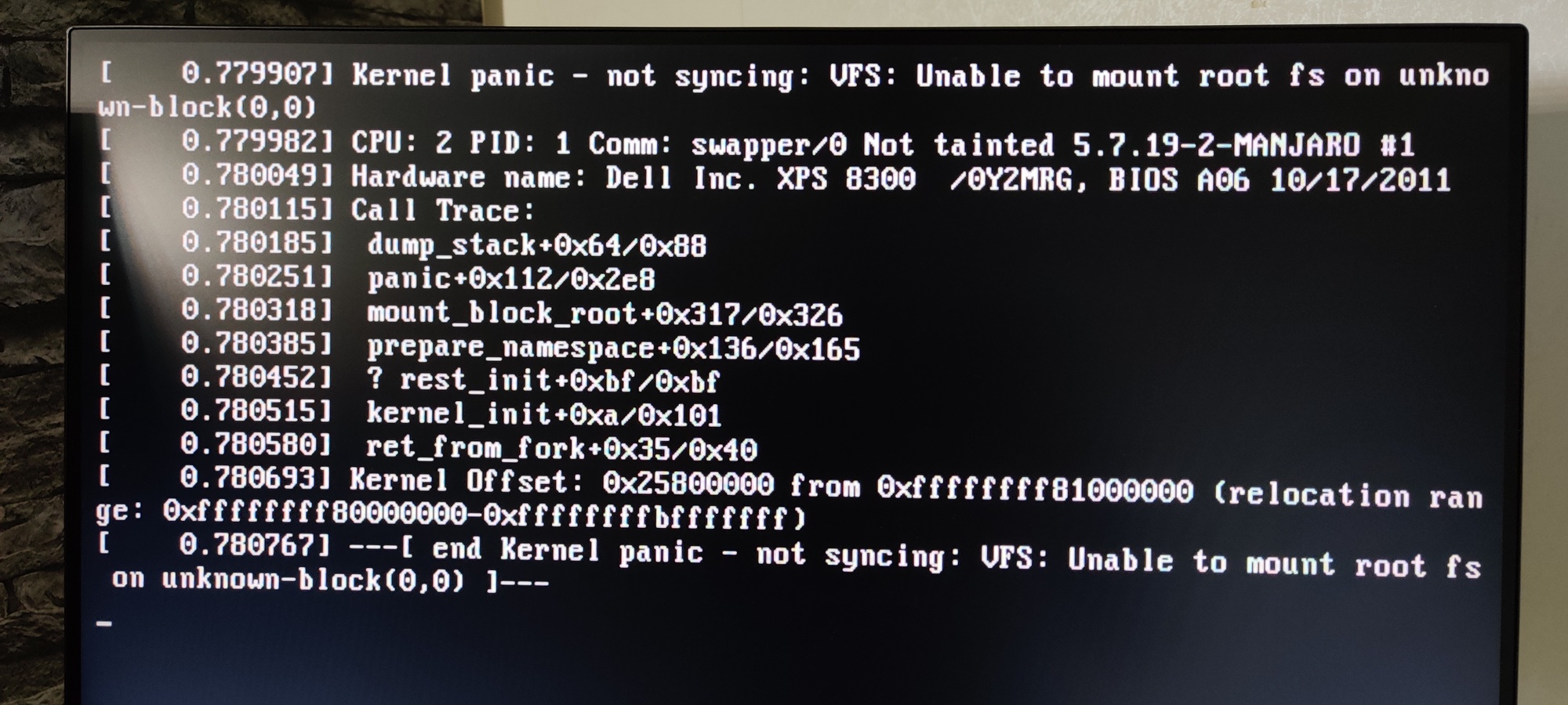 Resolver kernel panic do Manjaro Linux em dual boot