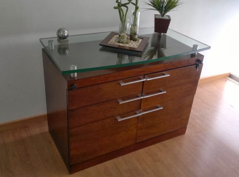 e-Store: Mueble Bife Para Oficina U Hogar Con Vidrio Templado