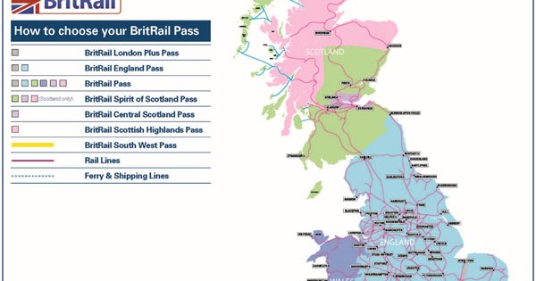 英國火車自由行票券介紹: BritRail pass (英國全境火車通行證) & Eurail pass (歐鐵全境火車通行證)