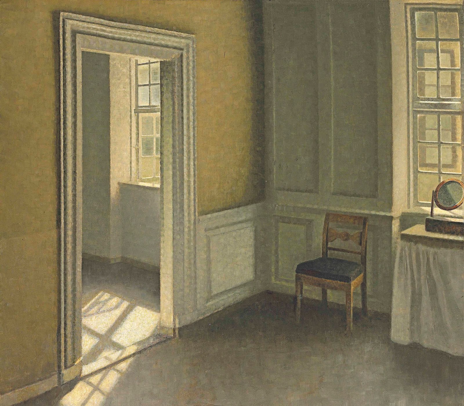 THE BLUE LANTERN: Vilhelm Hammershoi: Aslant