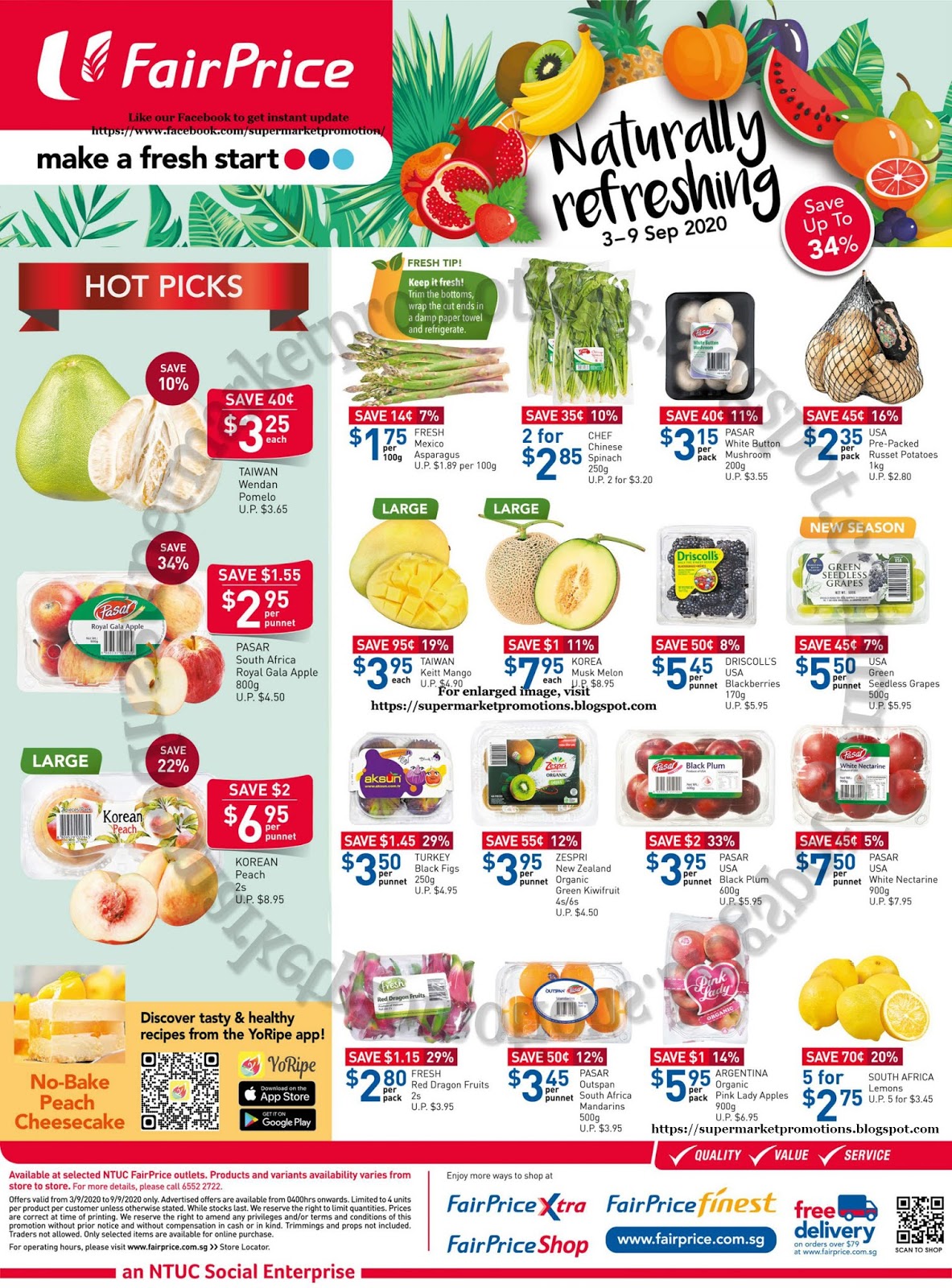 NTUC FairPrice Fruits Promotion 03 - 09 September 2020 ~ Supermarket ...