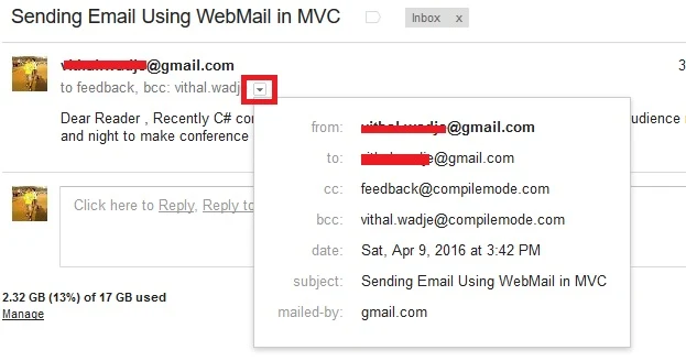 Sending Emails in ASP.NET MVC