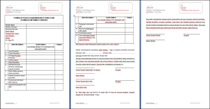 Bagian Penelitian: Perijinan Penelitian di RSCM