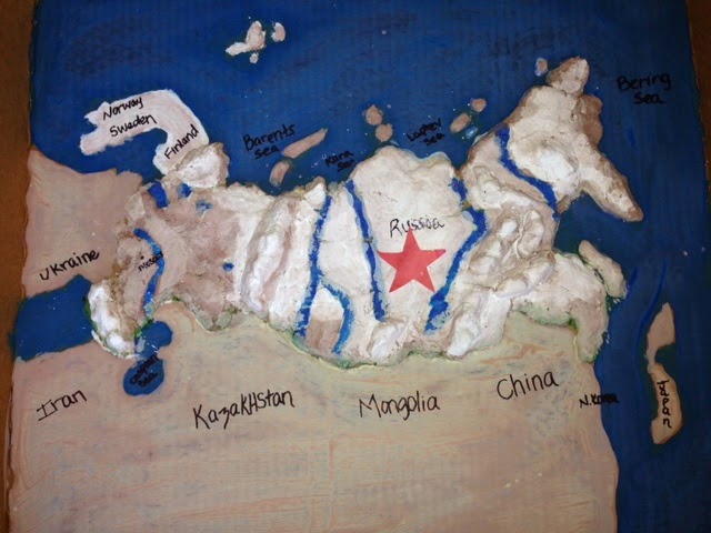 Solagratiamom: Year - Week 21 - Spies and Russian Salt Dough Map