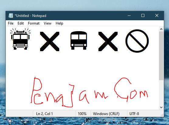 Fungsi aplikasi Notepad pada Windows