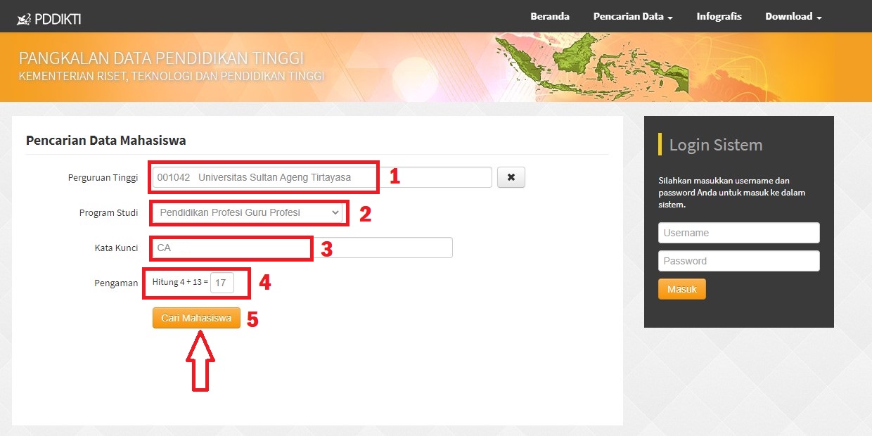 Cara Cek Profil dan Kelulusan Mahasiswa PPG - SDN SOBANG 1