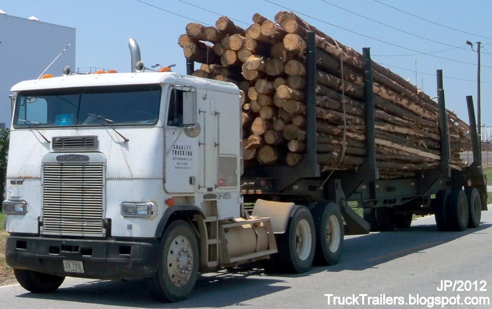 TRUCK TRAILER Transport Express Freight Logistic Diesel Mack Peterbilt ...