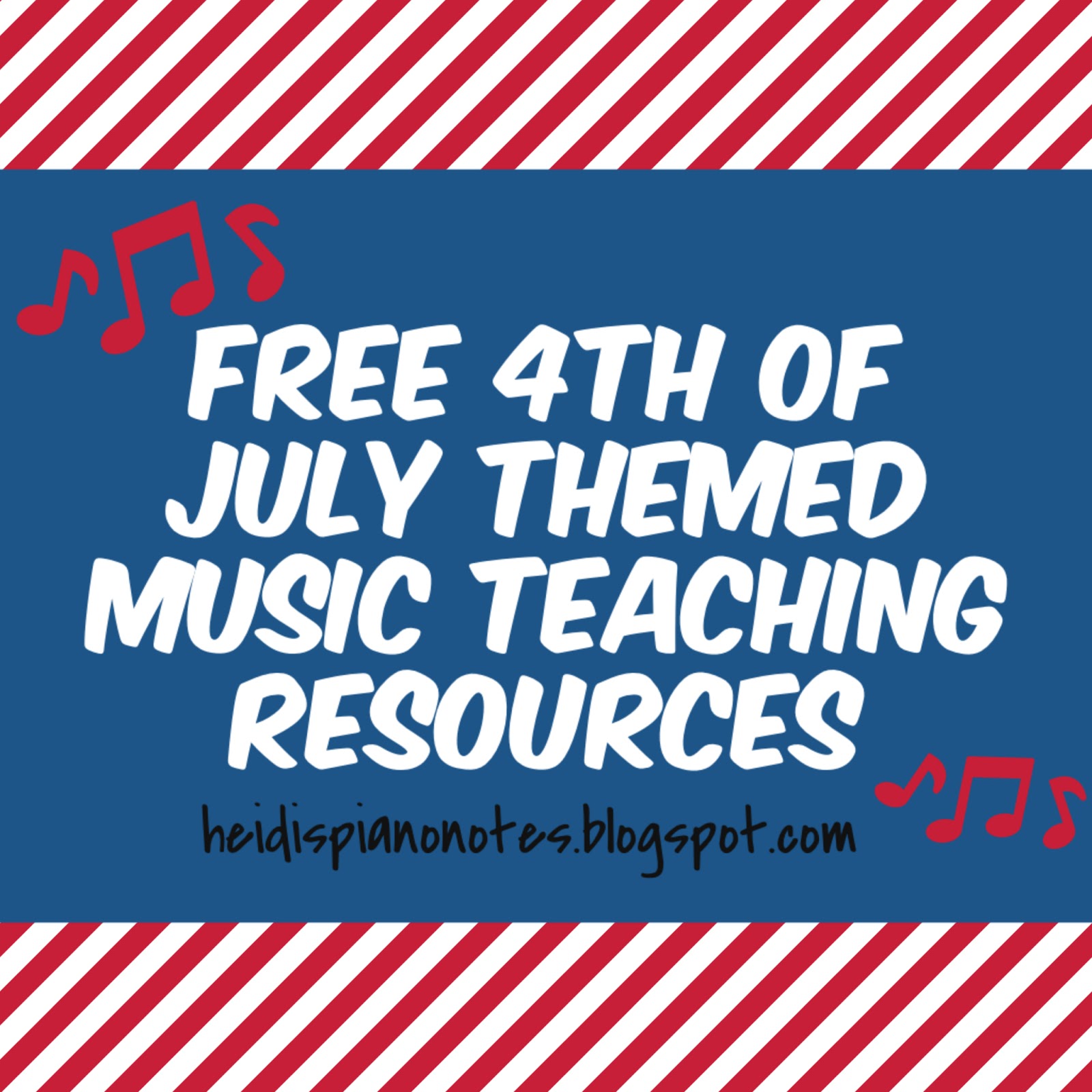 Heidi’s Piano Studio: Free 4th of July Music and Activities: A Piano ...