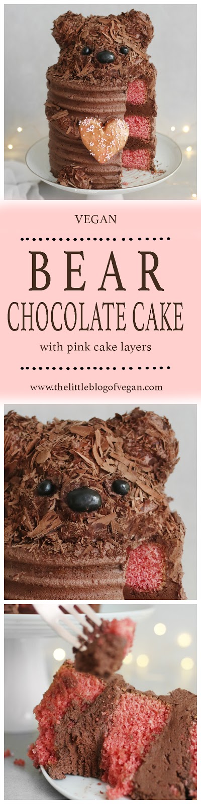 Chocolate bear cake recipe | The Little Blog Of Vegan