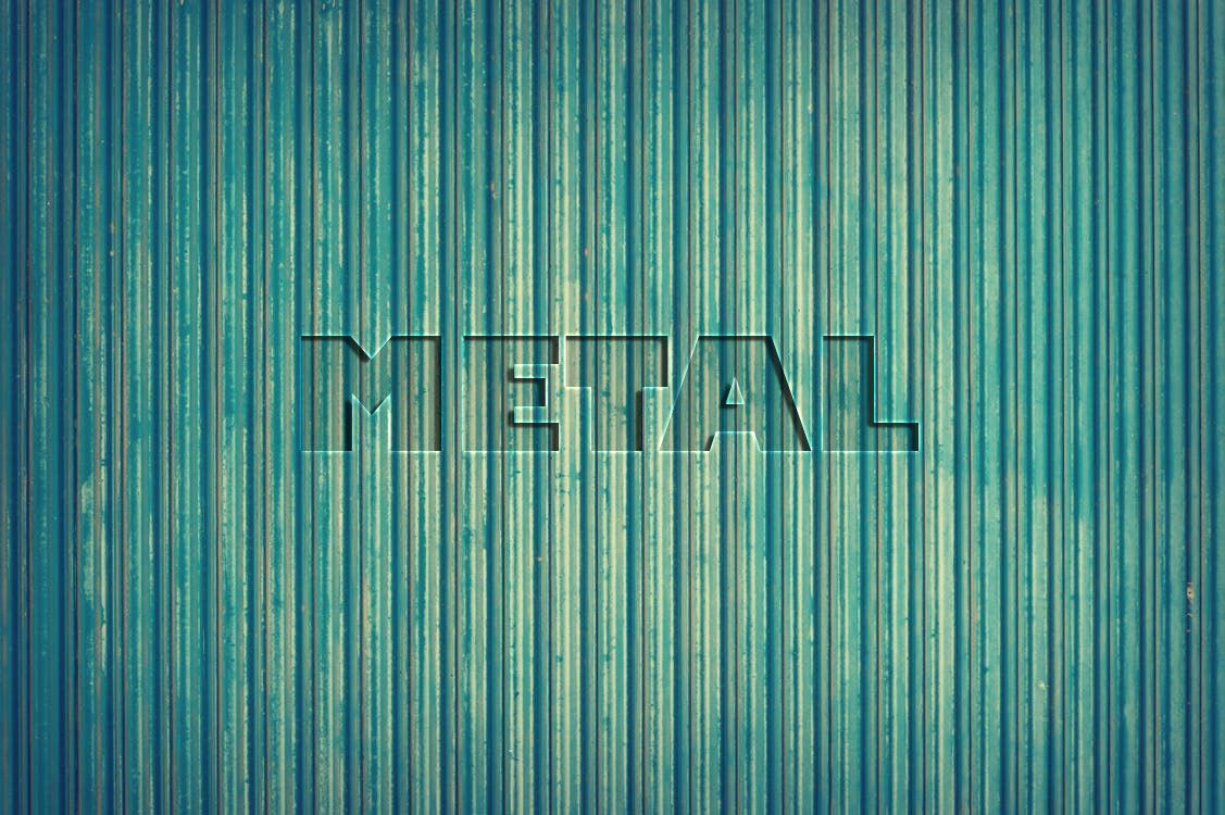 Engraved Metal Text Style Photoshop Tutorial