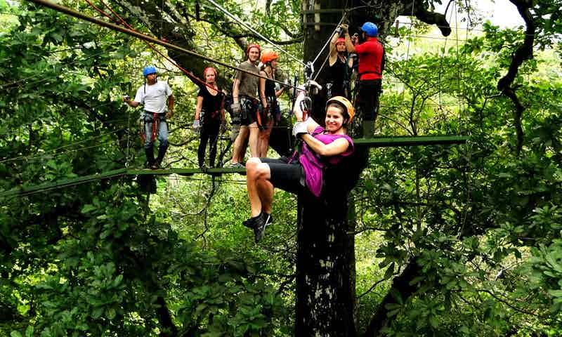 lanzarse de un canopy