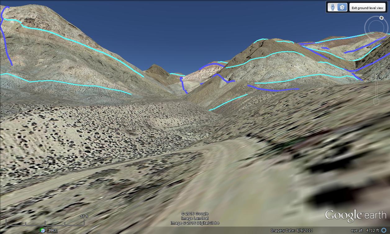 Looking For Detachment: Approach to Titus Canyon: To Red Pass