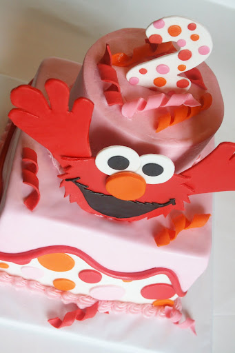And Everything Sweet: Girly Elmo Cake