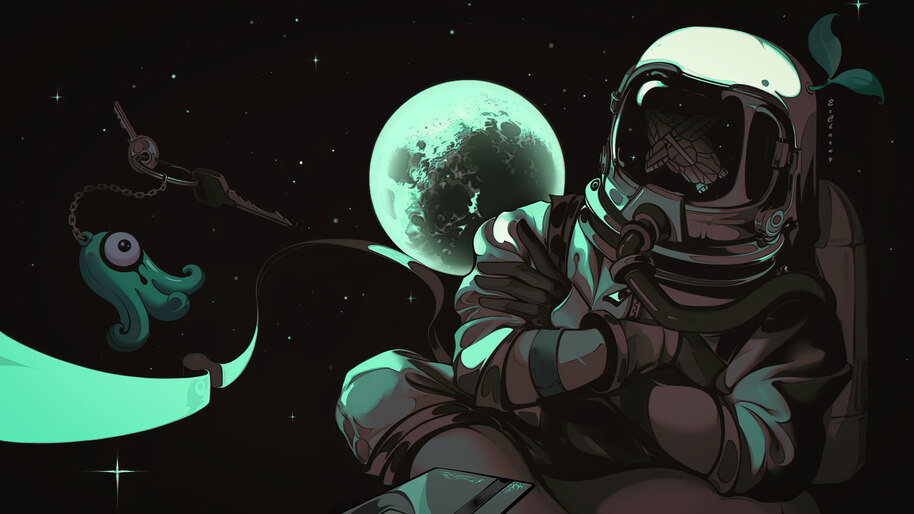 #8.2393, Among Us, Astronaut, Space, Art, 4K Wallpaper PC Desktop