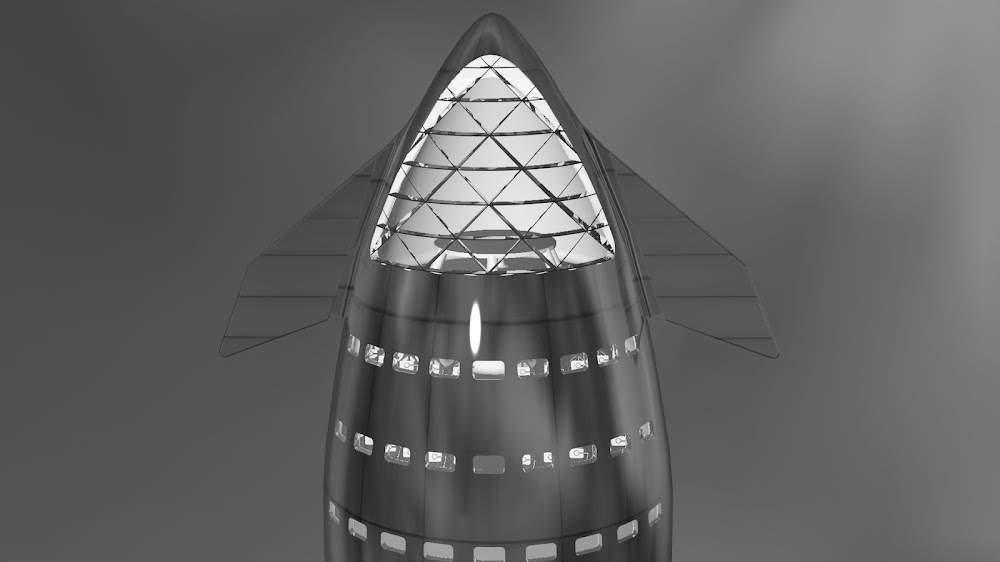 Speculative internal structure of SpaceX Starship by William Falconer ...