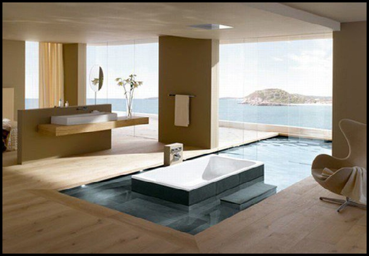 Diseño únicos y modernos: Spa bañera de ambiente romántico en el baño ...