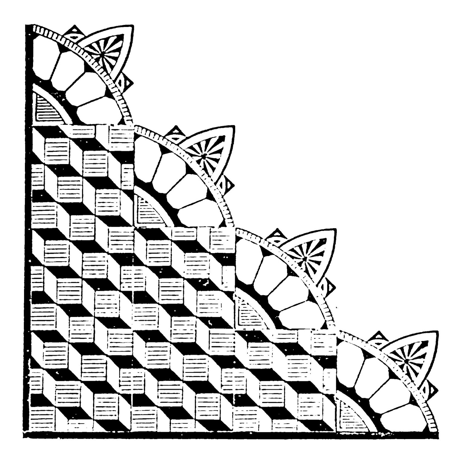 Digital Stamp Design: Printable Corner Designs Decorative Border ...