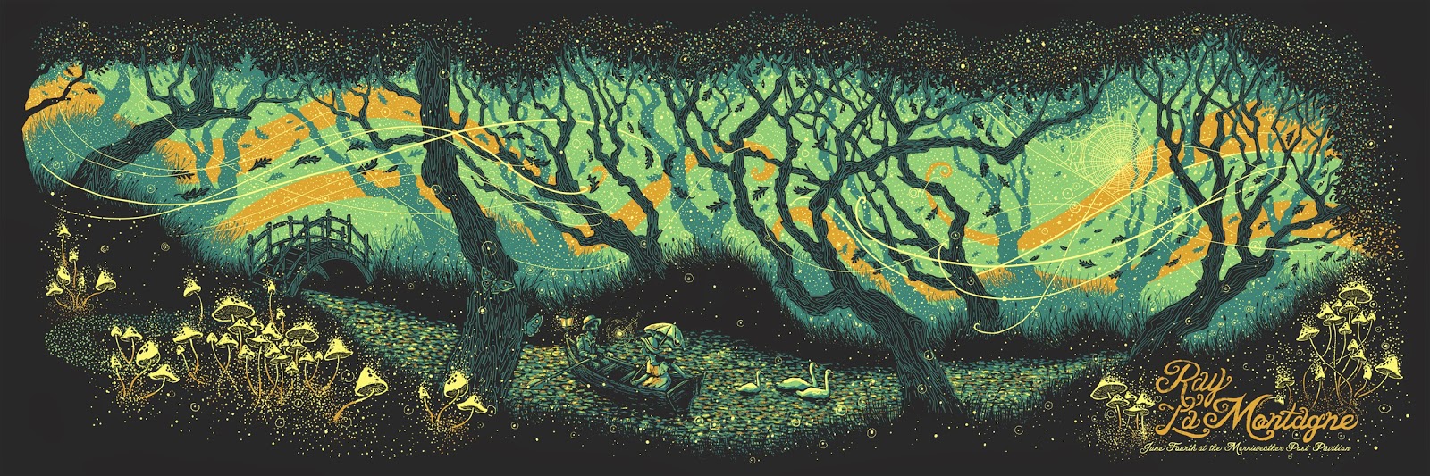 INSIDE THE ROCK POSTER FRAME BLOG: Ray LaMontagne Merriweather Poster ...