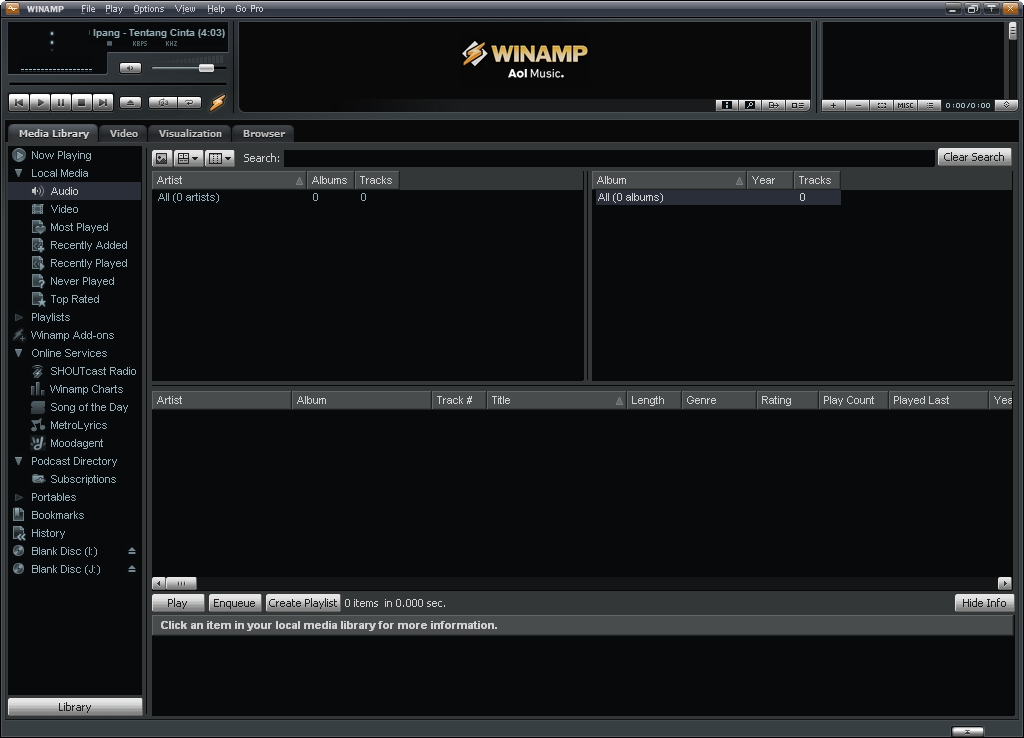 Winamp ~ software for windows