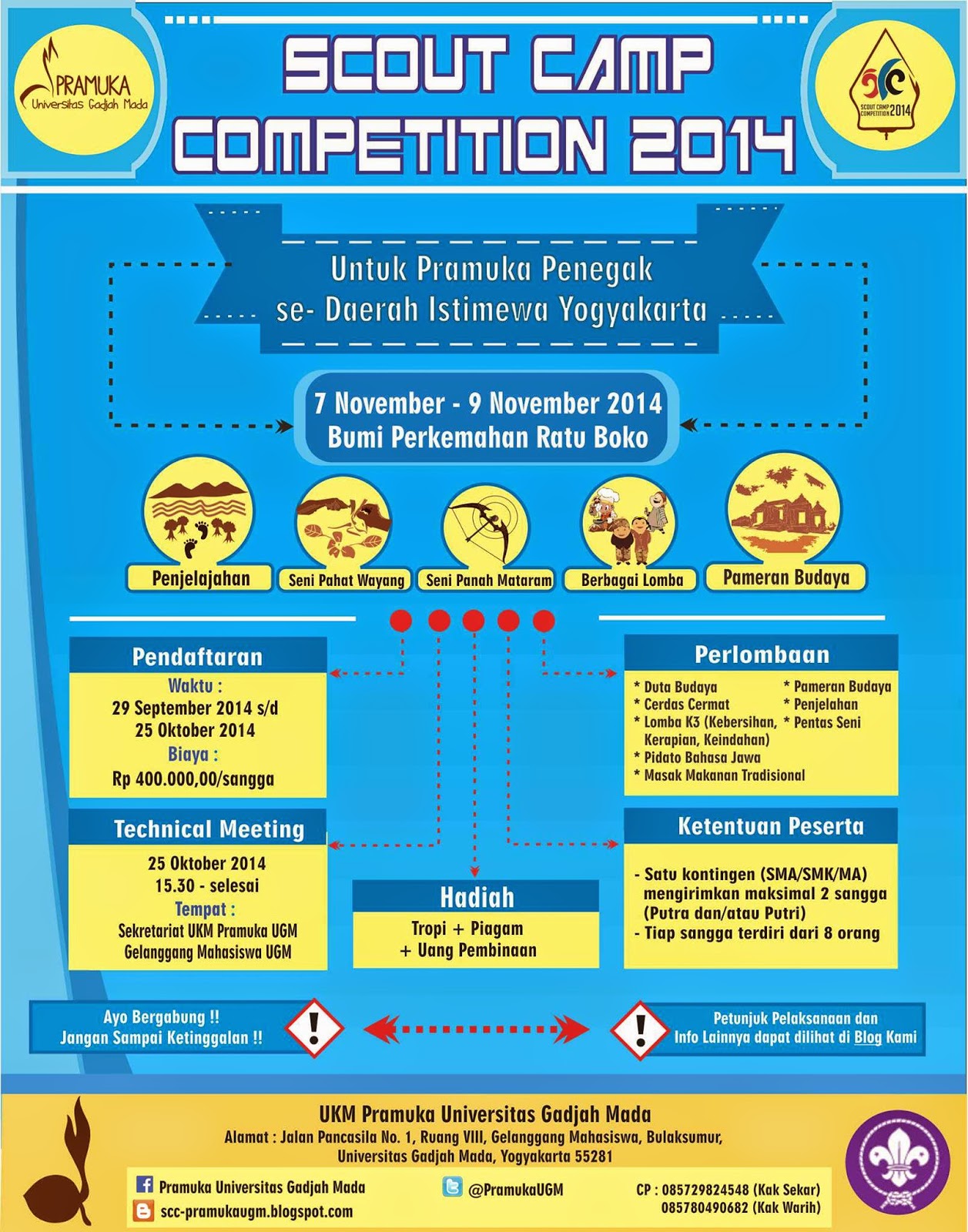 POSTER Scout Camp Competition 2014 | Scout Camp Competition Pramuka UGM