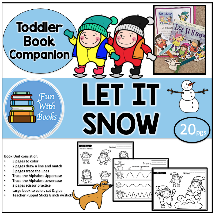 LET IT SNOW TODDLER BOOK COMPANION ~ Book Units by Lynn
