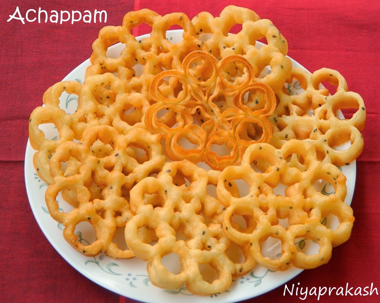 Niya's World: Achappam / Achu Murukku / Rose Cookies