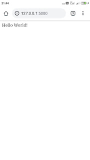 Membuat Hello World Dengan Flask