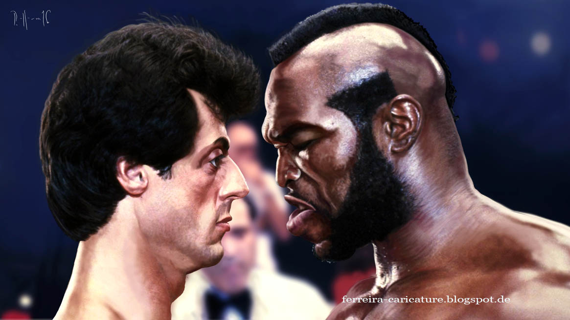 Caricatures & Illustrations: Rocky III - "Eye of the Tiger"