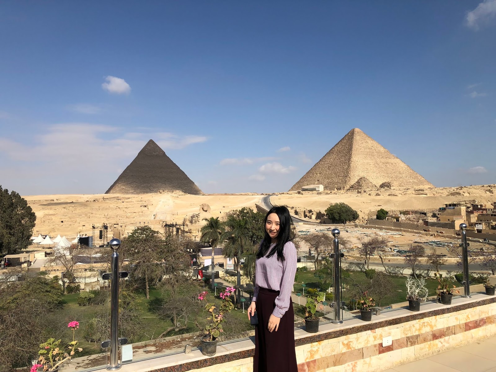 躺在房間就可以看到金字塔的Panorama Pyramids Inn - Momo